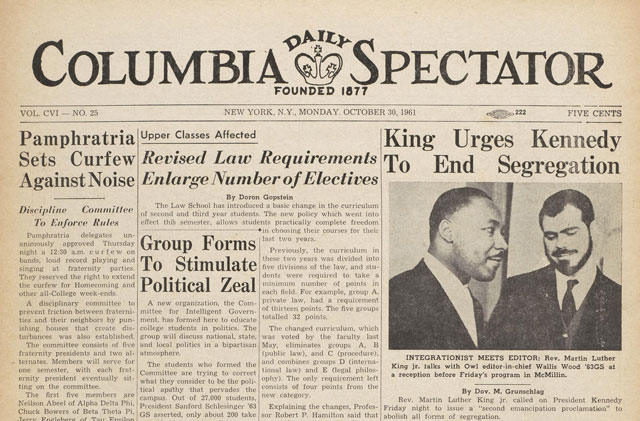 Remembering When Martin Luther King Jr. Spoke at Columbia | Columbia News